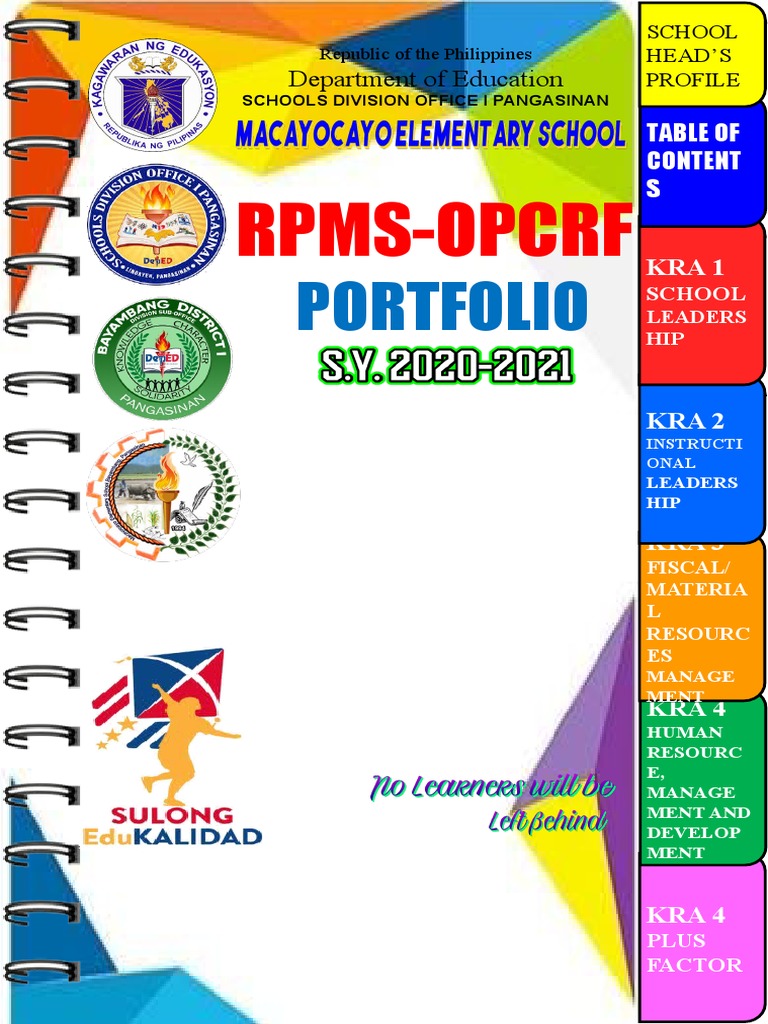 Opcrf Portfolio | PDF | Teachers | Mentorship