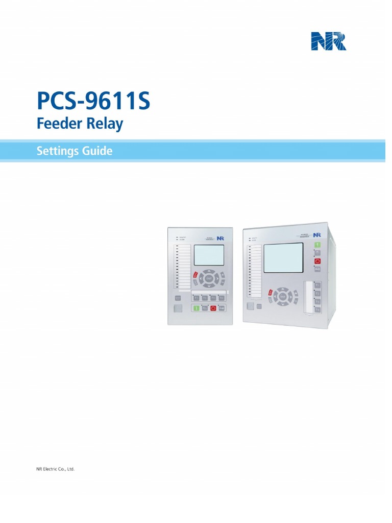 PCS-9611S Feeder Relay | PDF | Patent | Electronics