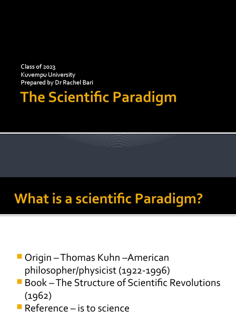 The Scientific Paradigm | PDF | Science | Paradigm