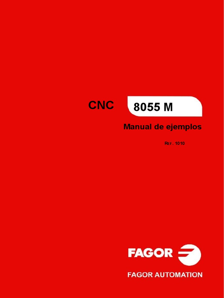 Manual de Ejemplos CNC Fagor 8055 | PDF | Información