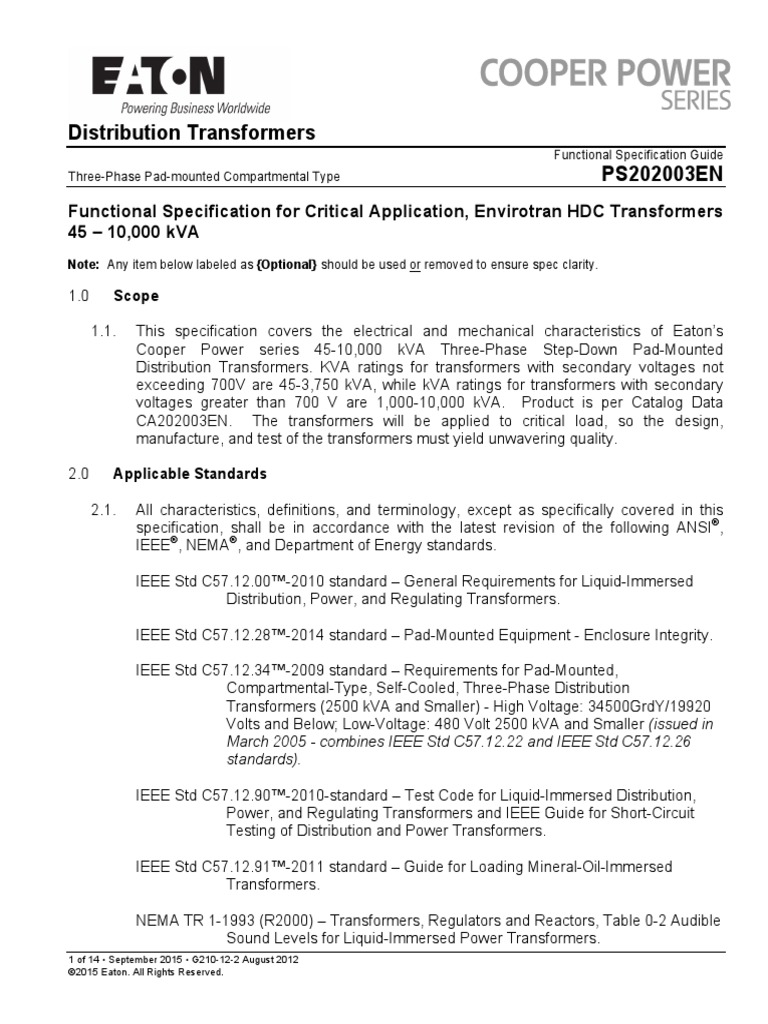 % Impedance 75 KVA Etc Eaton | PDF | Transformer | Fuse (Electrical)