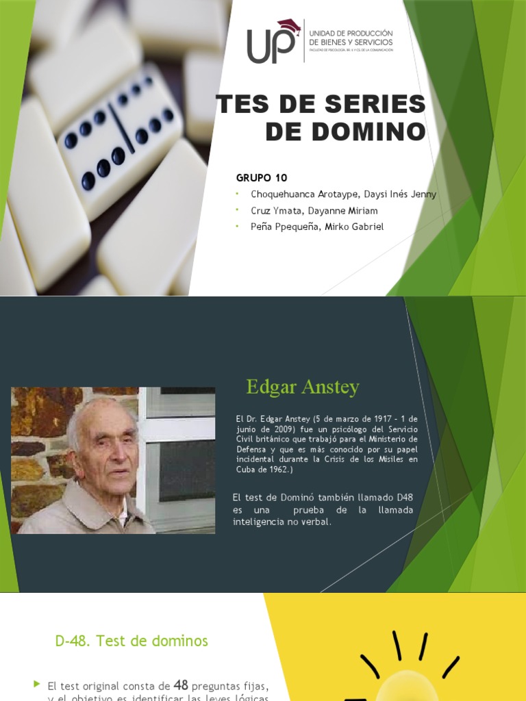 Tes de Series de Domino | PDF | Inteligencia | Validez (Estadísticas)