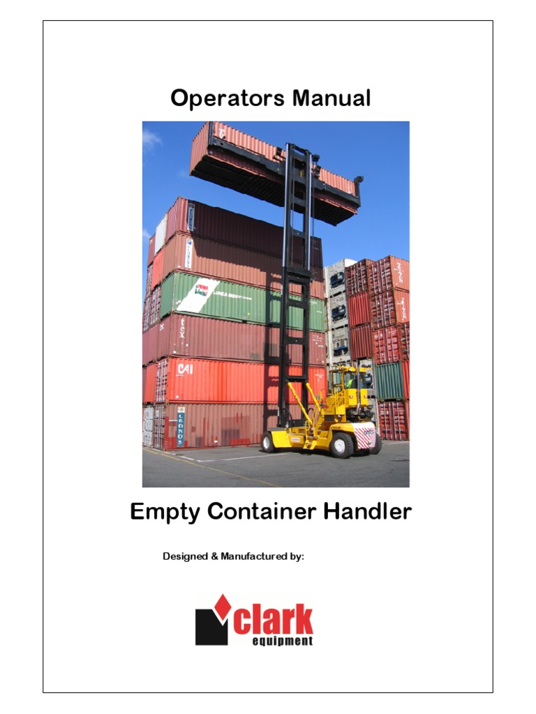 4 -Clark Omega - Operator Manual - Empty Container Handler - Revision ...