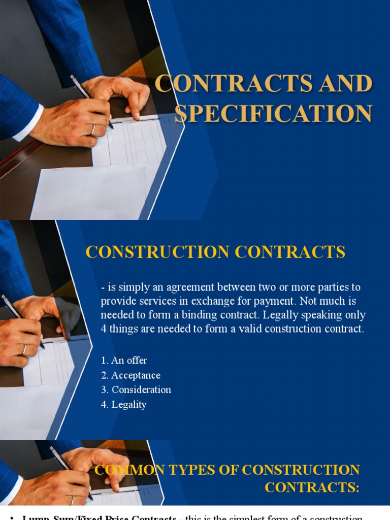 Contracts and Specification | PDF | Common Law | Law Of Obligations