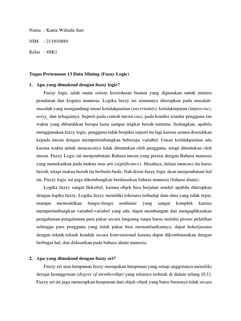 Kania Wilinda Sari - Tugas Datmin p13 | PDF