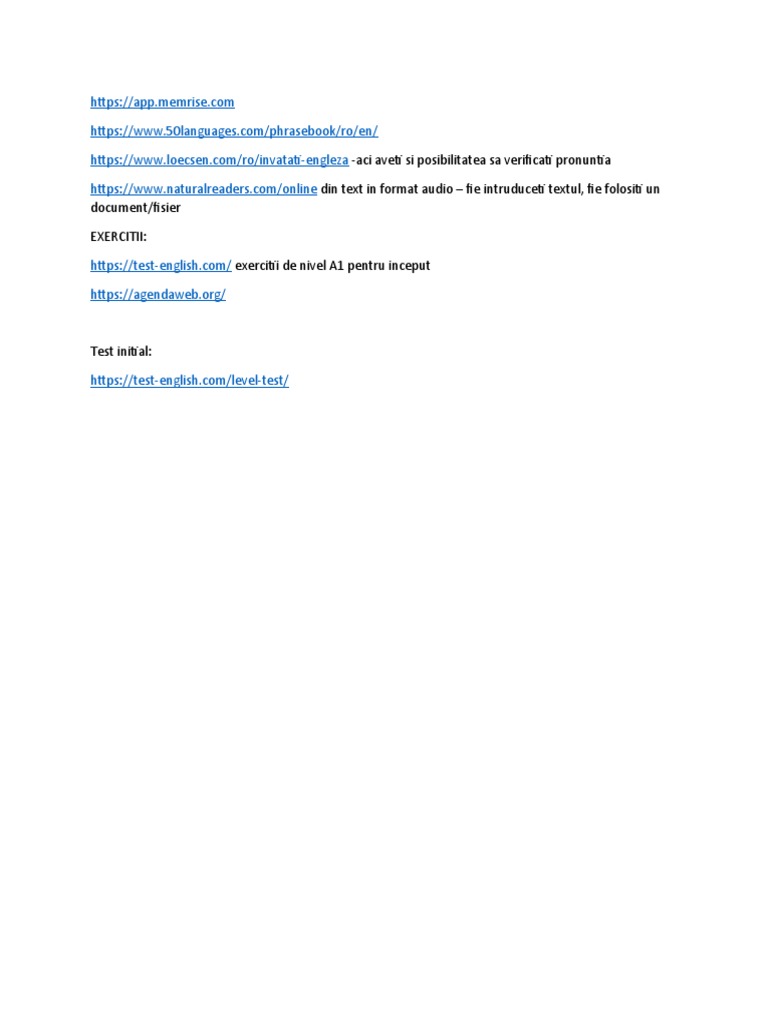 Site-Uri Engleza | PDF