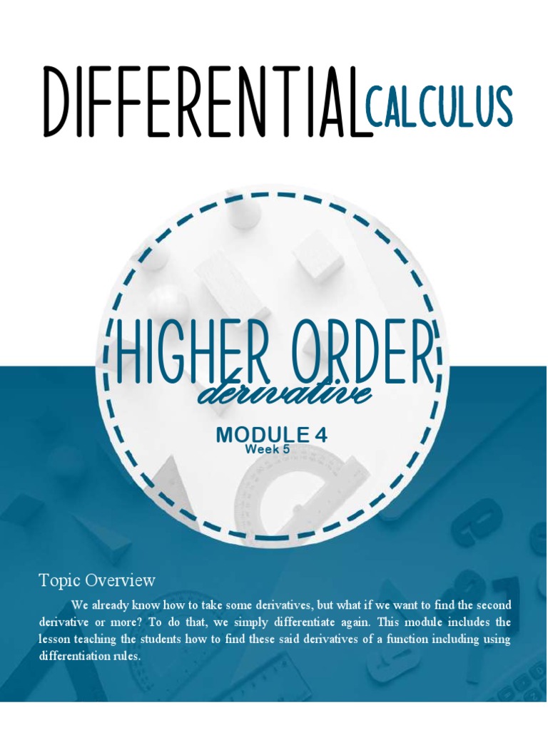 Higher-Order Derivatives | PDF | Derivative | Function (Mathematics)