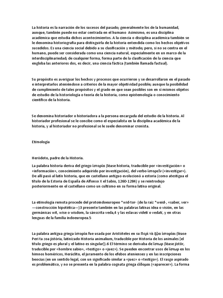 Historia Pdf Science