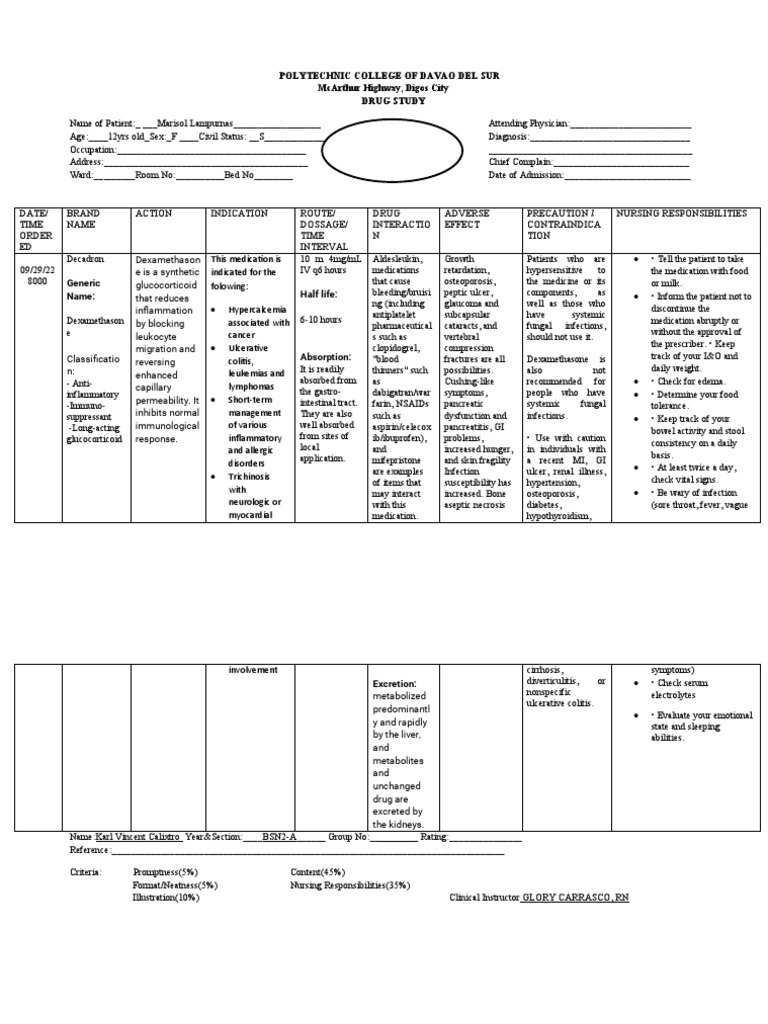 Dexamethasone Drug Study | PDF | Nonsteroidal Anti Inflammatory Drug ...