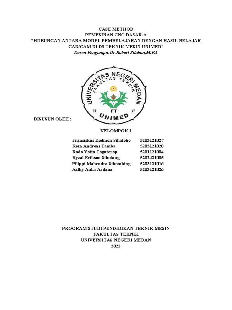 Case Method CNC Kelompok 1 | PDF