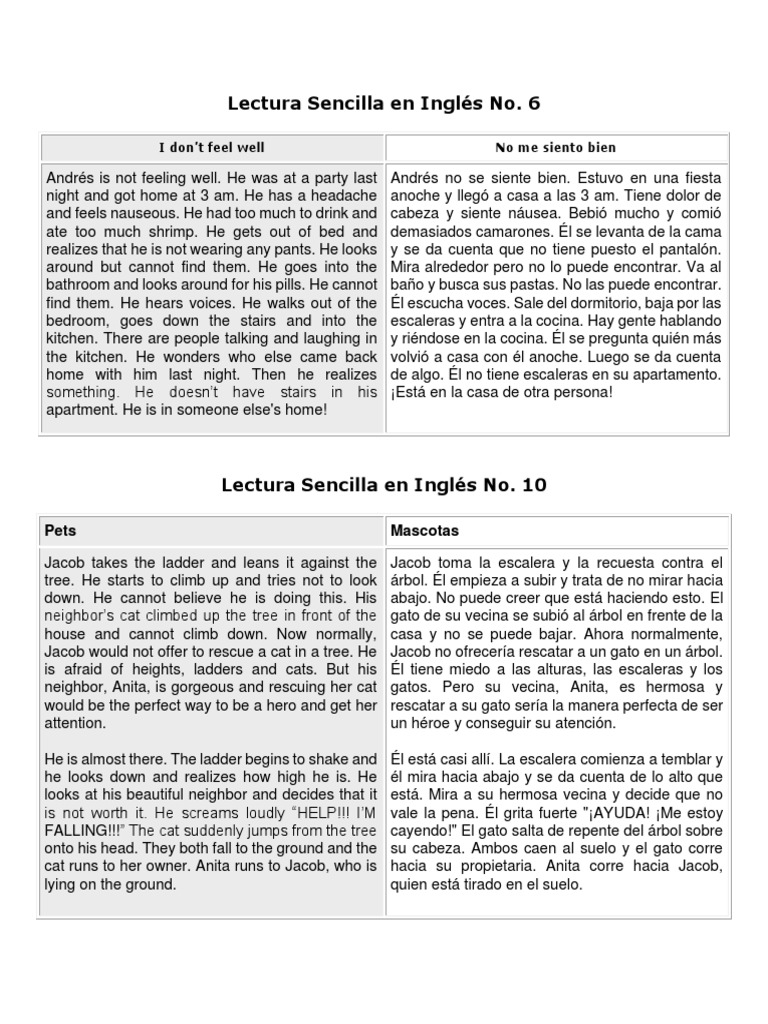 Lectura Sencilla En Inglés No Pdf
