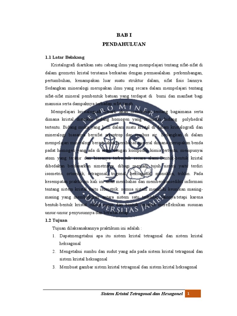 Gambar dan Analisis Sistem Kristal Tetragonal | PDF