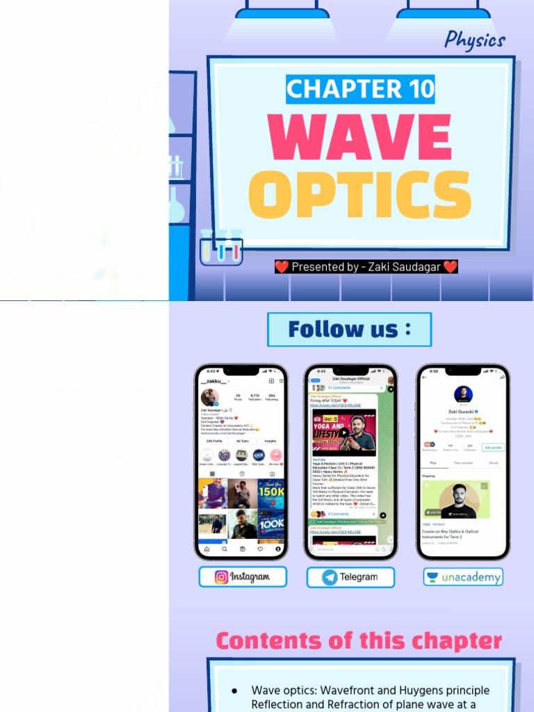 Wave Optics Handwritten Notes PDF | PDF | Electromagnetic Radiation ...