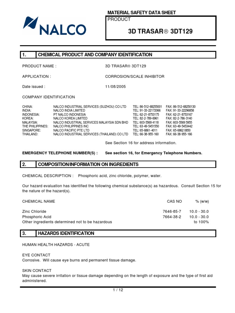 Corrosion-Scale Inhibitor | PDF | Dangerous Goods | Waste