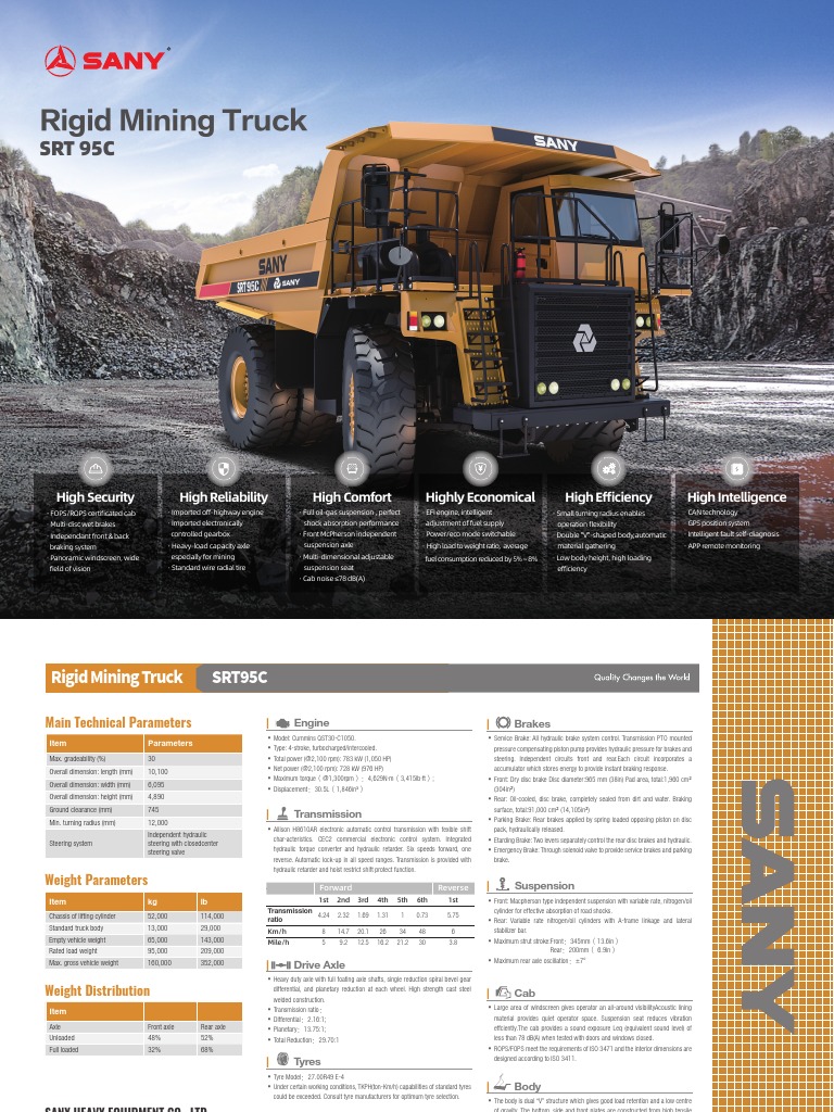 Sany SRT95C - 024759 | PDF | Axle | Truck