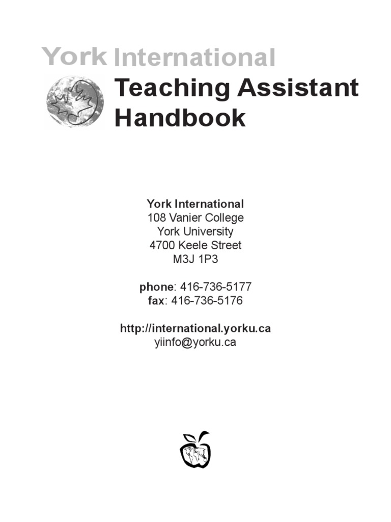 International York: Teaching Assistant Handbook | PDF | Teaching ...
