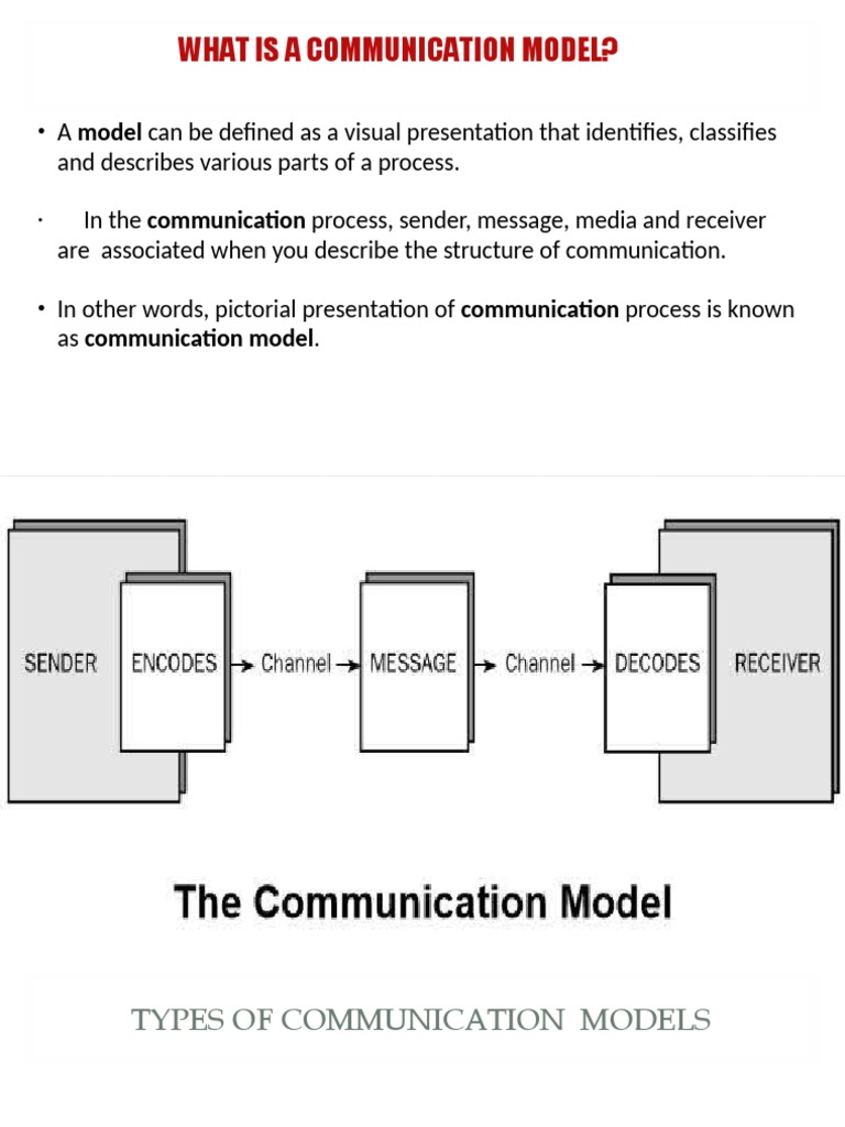 4-Models of Communication 1,2 | PDF | Communication | Psychological Concepts