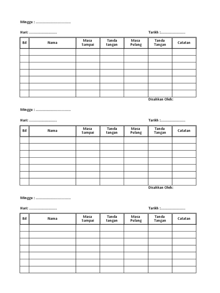 Buku Kedatangan Guru | PDF