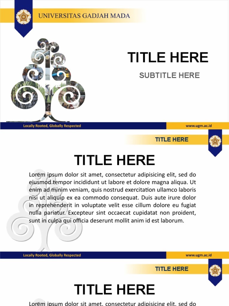 Template Presentasi (Wide) - Ugm | PDF