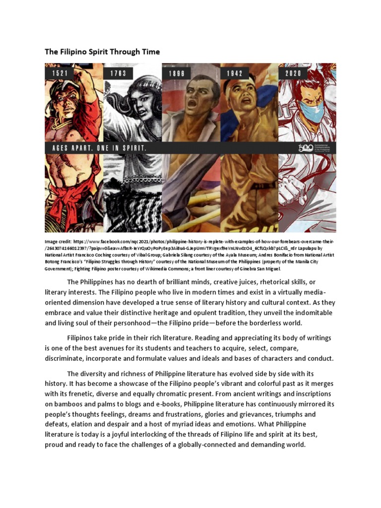 The Filipino Spirit Through Time | PDF | Philippines