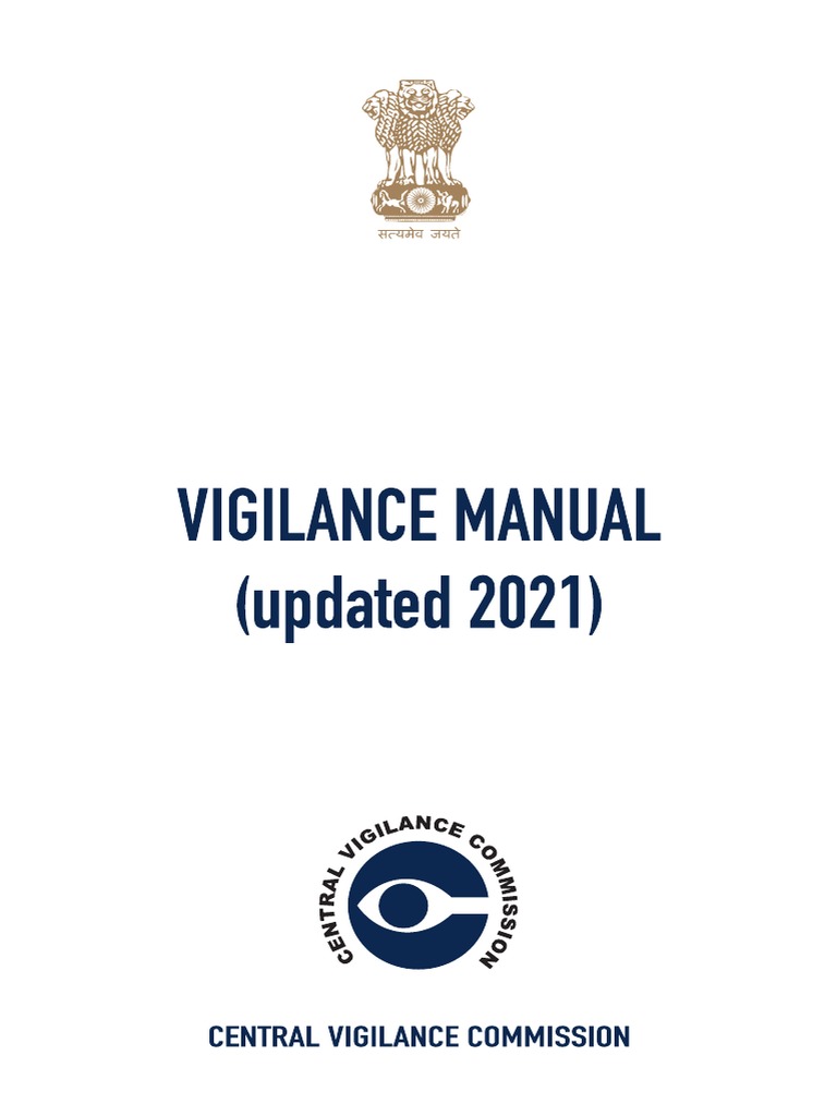 Vigilance Manual (Updated 2021) | PDF | Hyperlink | Government