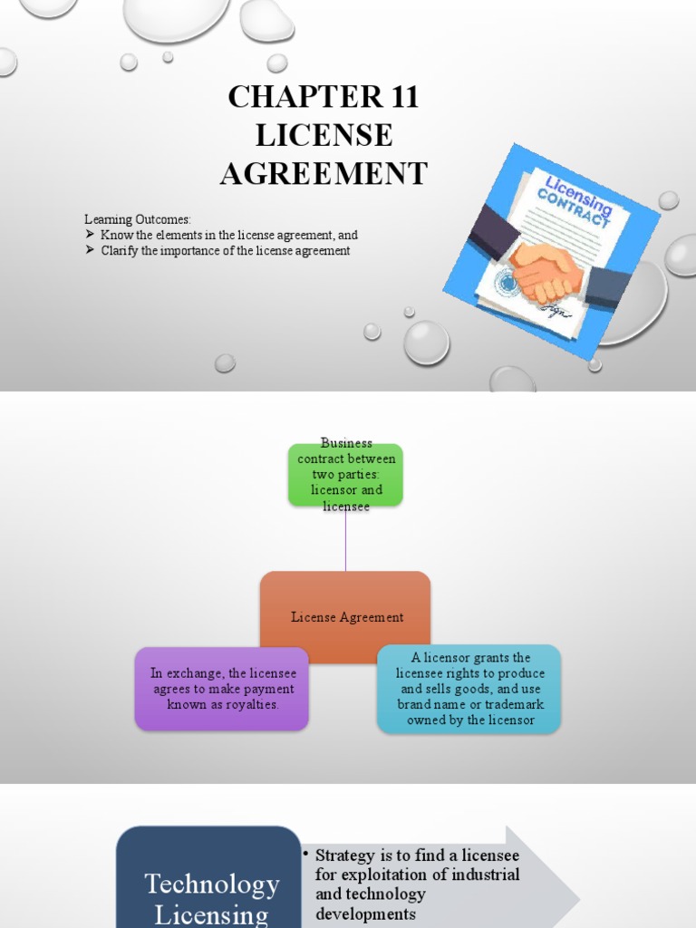 Chapter 11 License Agreement | PDF | License | Trademark