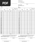 Daily Time Record Template | PDF