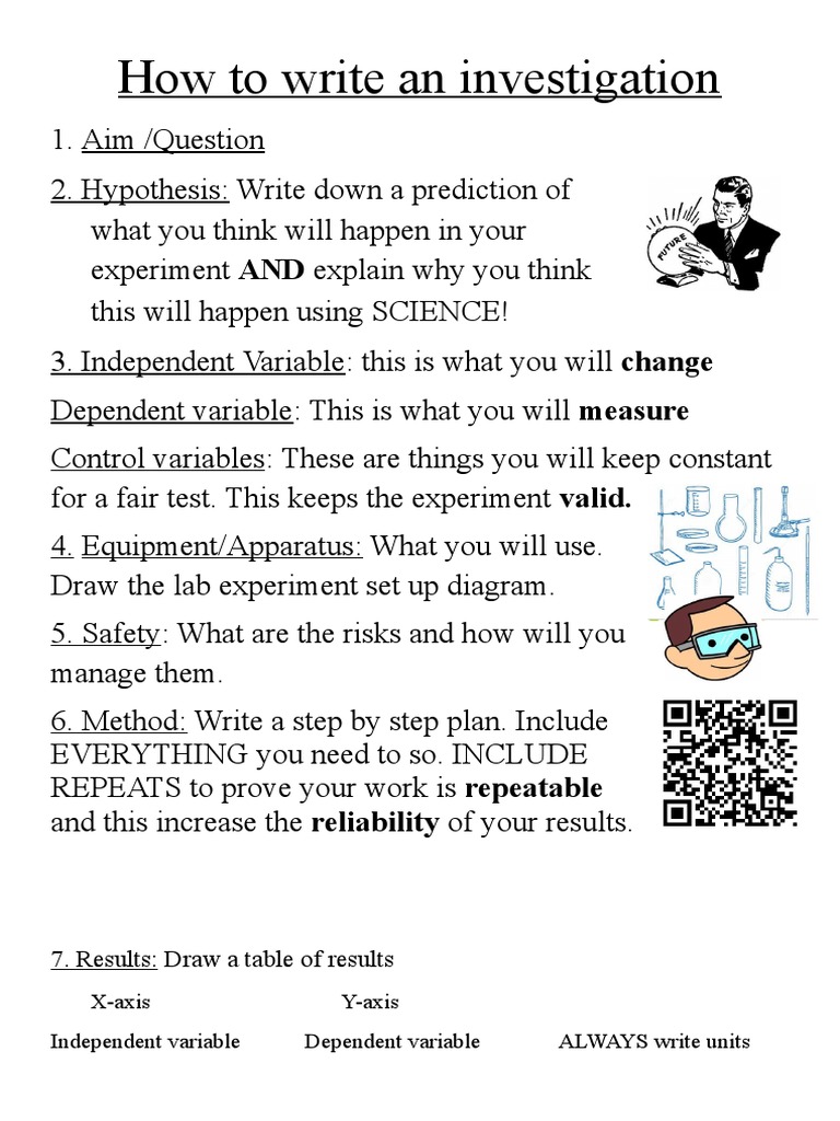 How To Write A Lab Experment Write Up | PDF | Experiment | Dependent ...
