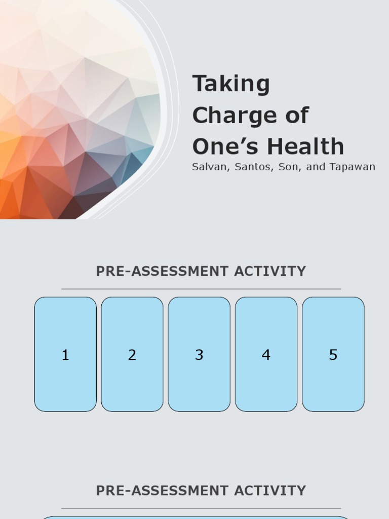 Taking Charge of Ones Health | Download Free PDF | Stress (Biology ...