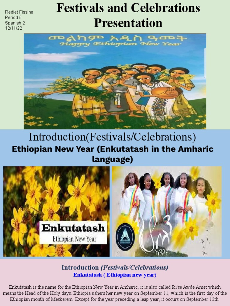 Enkutatash: Celebrating Ethiopian New Year | PDF | Foreign Language ...