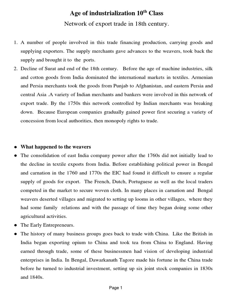 The Rise and Fall of India's Dominance in the Global Textile Trade Due ...
