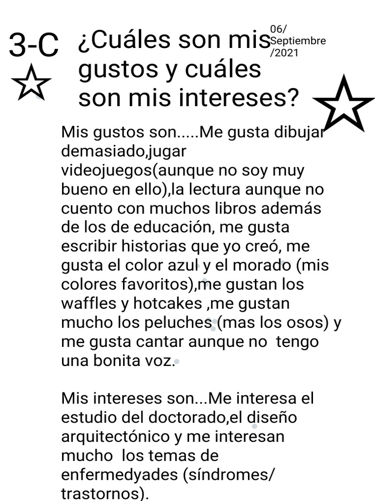 Edited - LESLIE SAORI SUAREZ MOLINA - Actividad Diagnóstica: Mis Gustos y Mis Intereses PDF | PDF