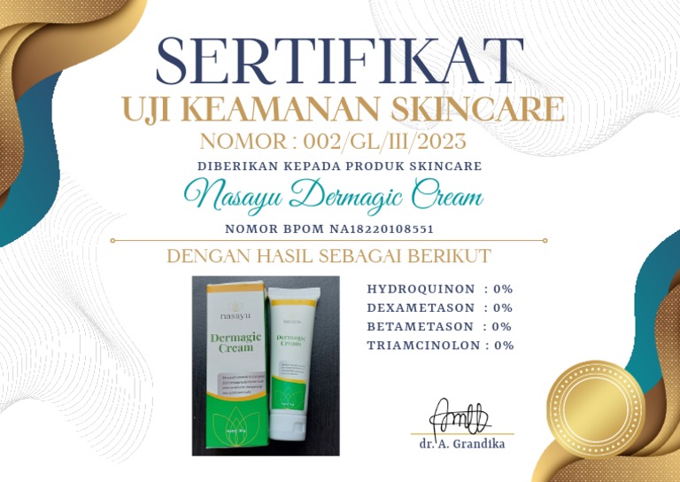 Review Skincare Nasayu Dermagic Cream | PDF