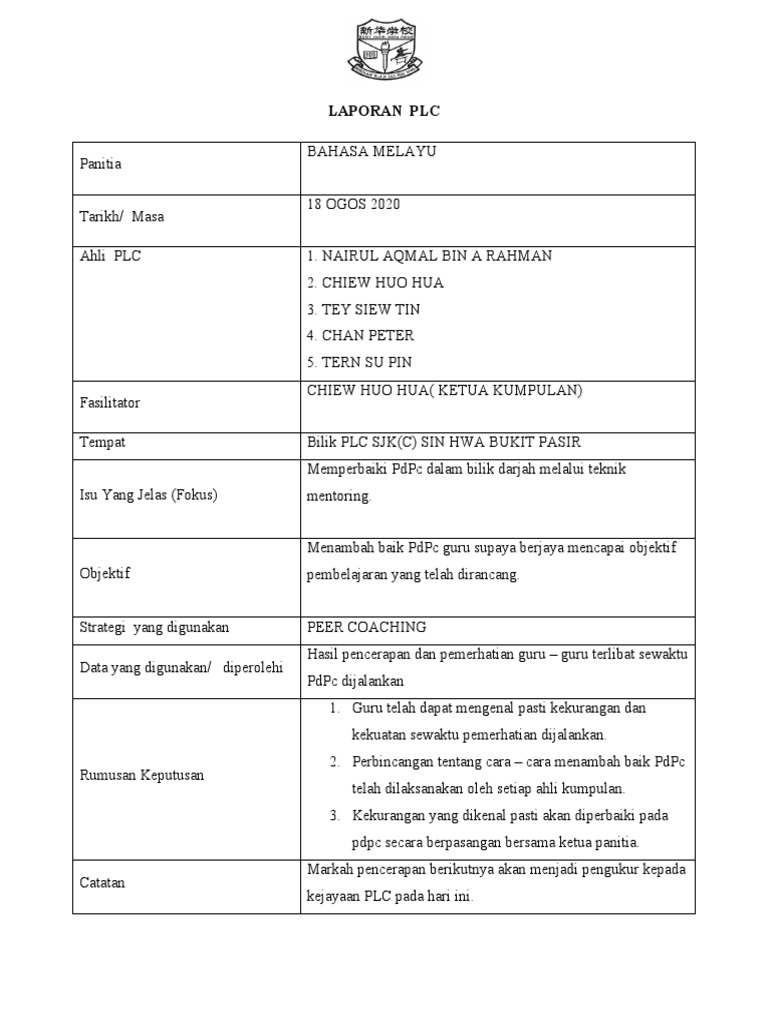 Laporan PLC BM | PDF