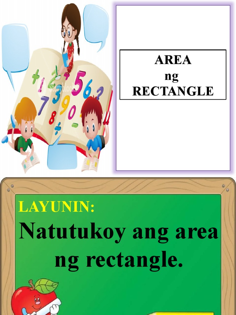 COT MATH AREA OF A RECTANGLE .PPTX 1 | PDF