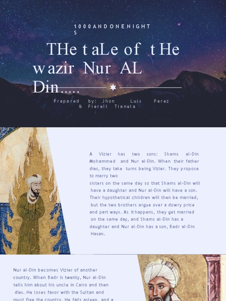 The Tale of The Wazir Nur Al Din | PDF