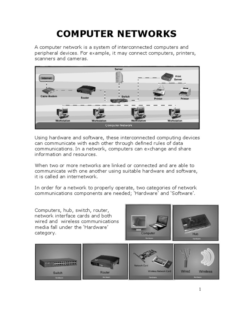 Computer Network Notes | PDF | Computer Network | Telecommunication