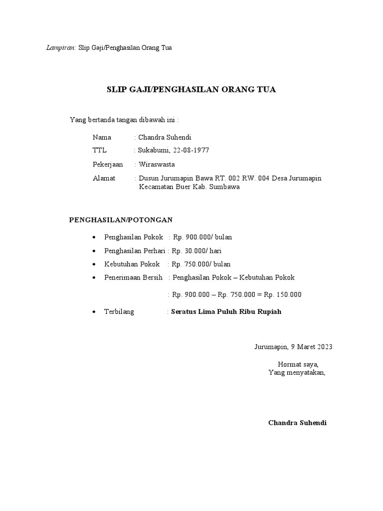 slip-gaji-orang-tua | PDF