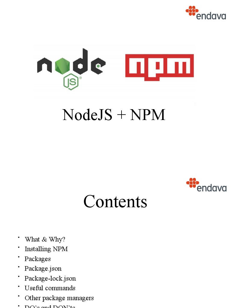 NPM Presentation 2018 | PDF | Software Repository | Operating System Technology