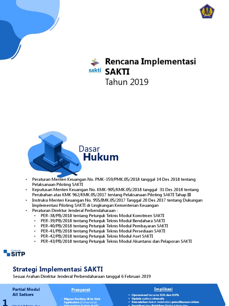 Rencana Implementasi SAKTI PDF | PDF | Komputer