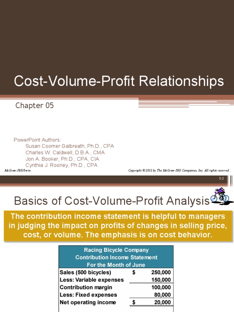 Cost-Volume-Profit Relationships | PDF | Business Economics | Economies