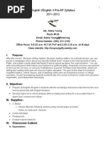 Advanced English 9 Course Overview | PDF | Test (Assessment) | Websites
