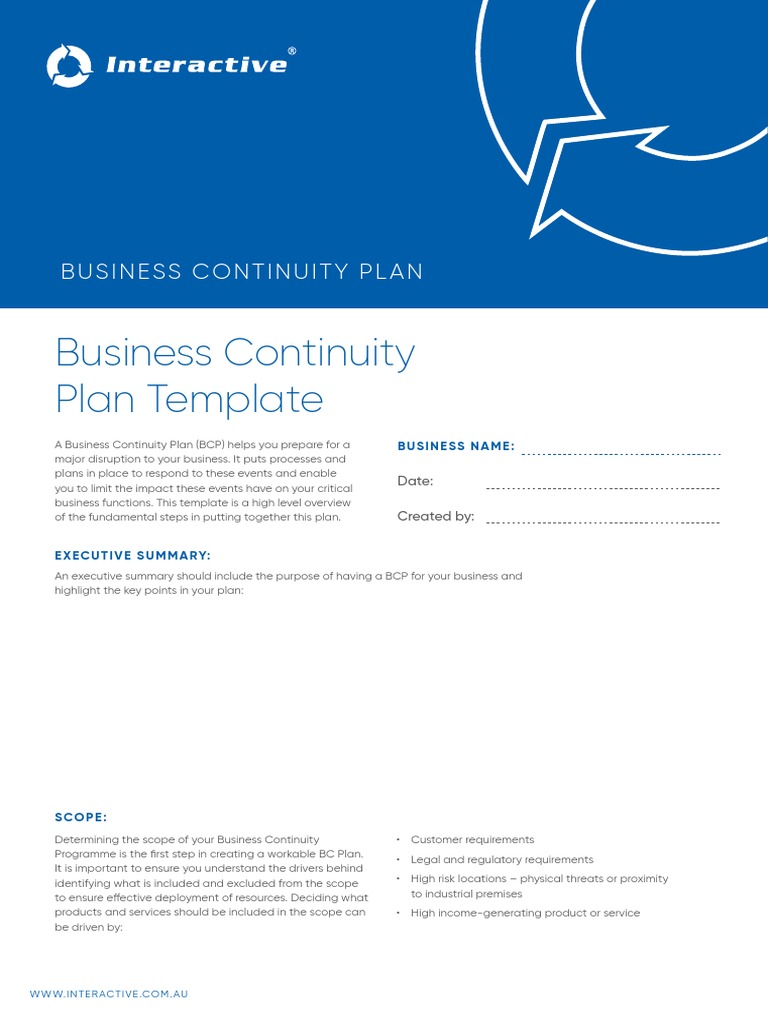 Business Continuity Guide | PDF | Disaster Recovery | Computing