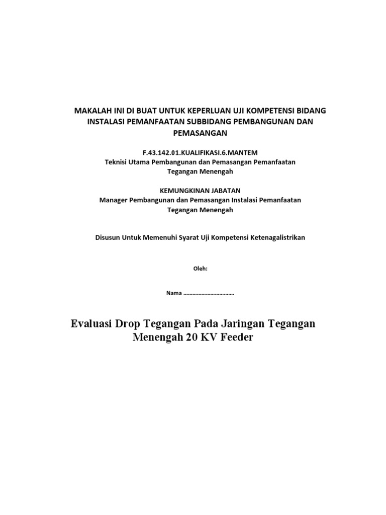 Makalah Uji Lev 6 Iptl TM | PDF