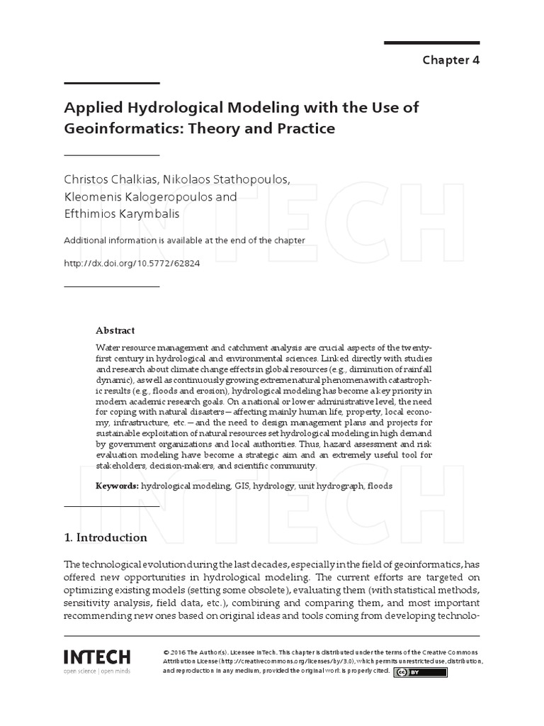 Applied Hydrological Modeling With The U | PDF | Geographic Information ...