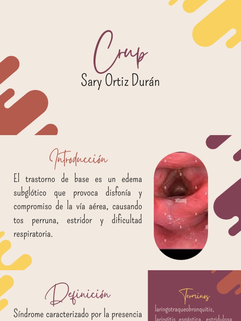 Manejo del Crup en Niños | PDF