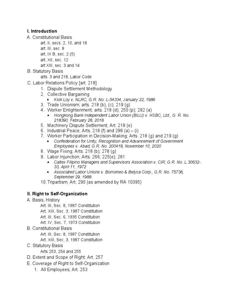 Labor Relations Law. | PDF | Labor | Labor Relations
