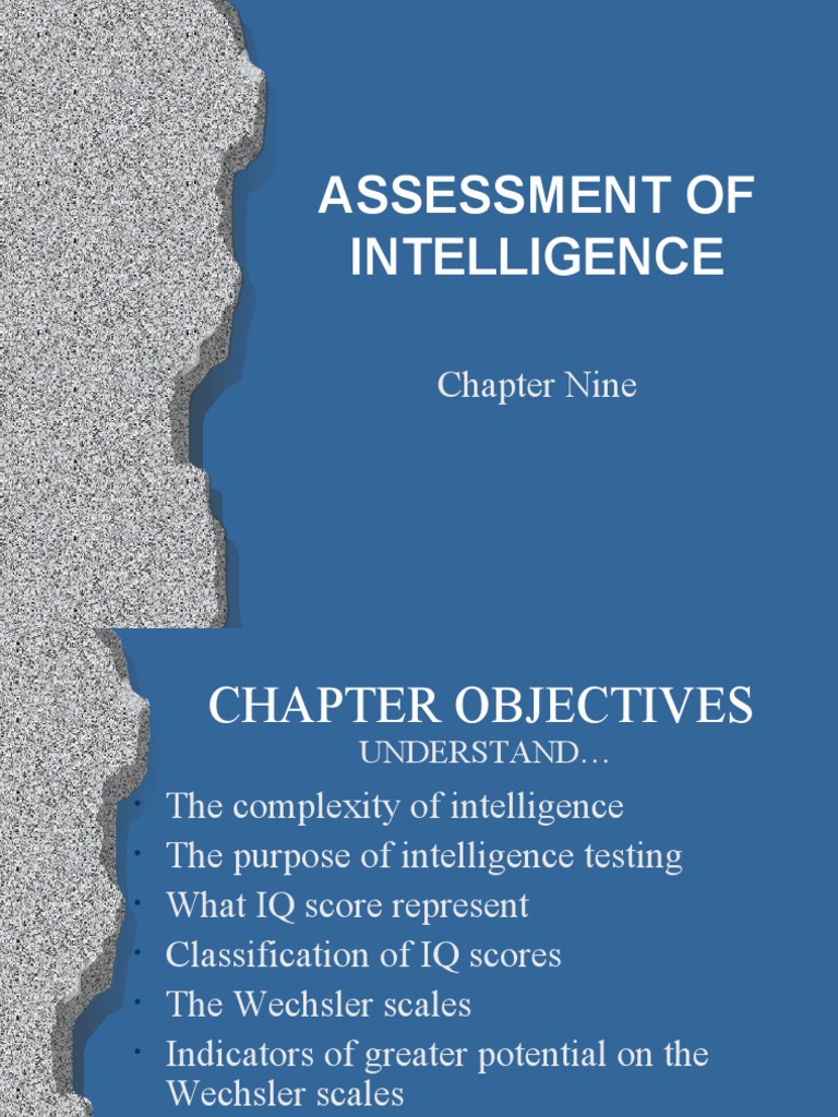 Chapter 9 - Assessment of Intelligence | PDF