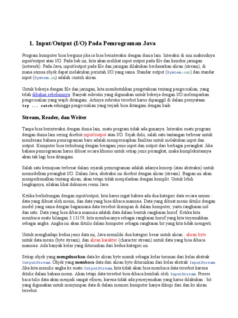 Resume Materi Java | PDF | Metode & Bahan Ajar | Teknologi & Rekayasa