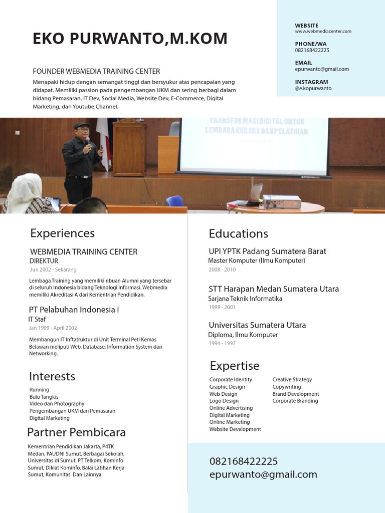 Profil Profesional Eko Purwanto | PDF